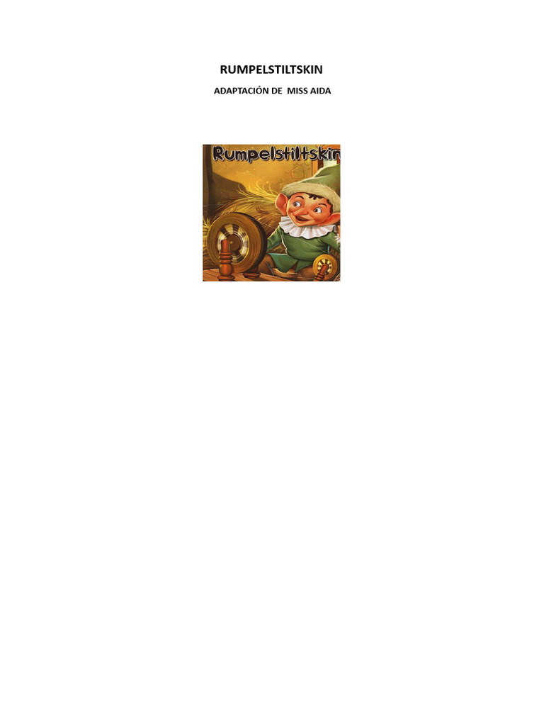 Rumpelstiltskin: La historia de Maybell | PDF