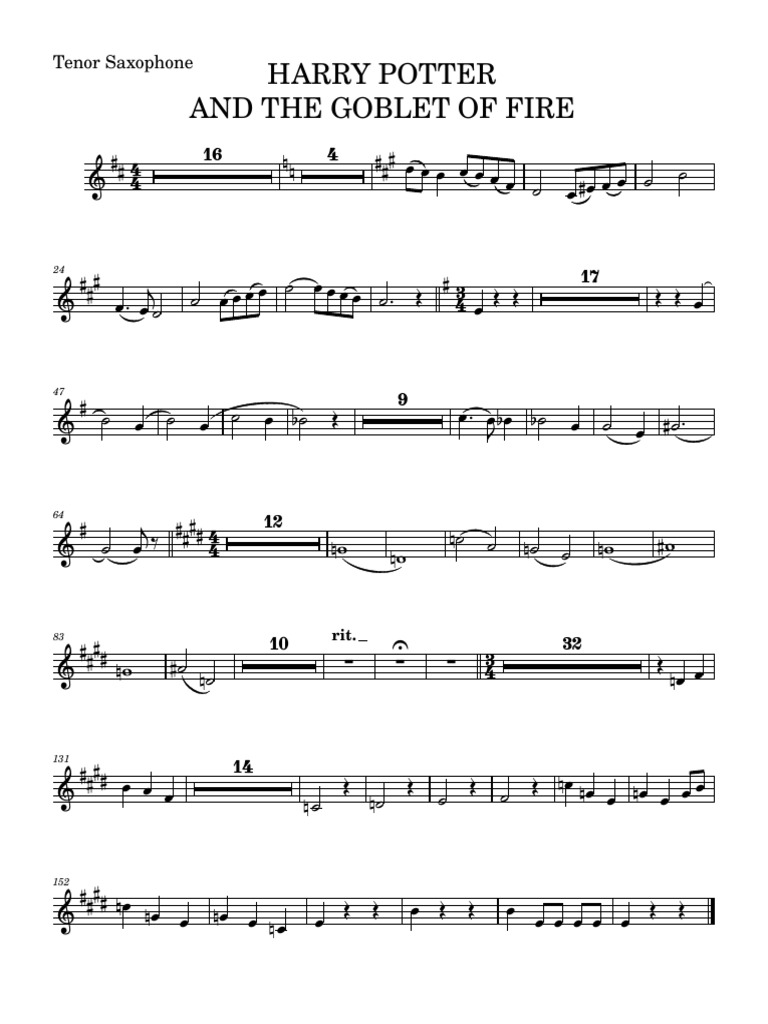Untitled Score-Tenor Saxophone | PDF