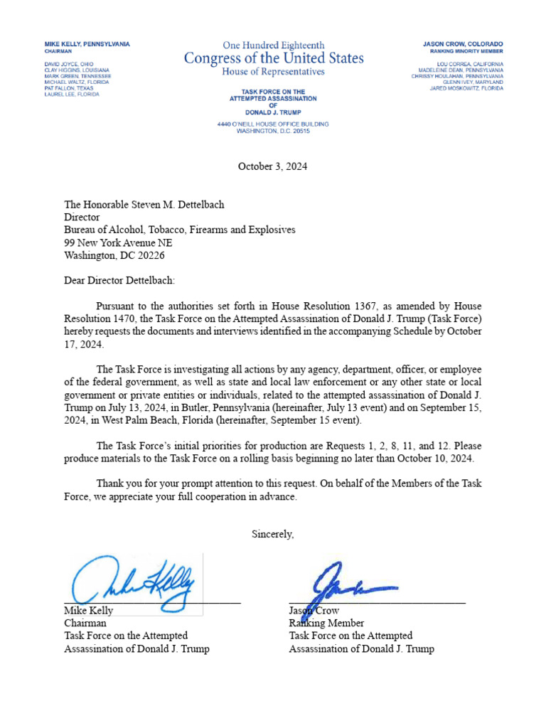 10.03.2024 Atf Document Request Letter and Schedule | PDF | Bureau Of ...