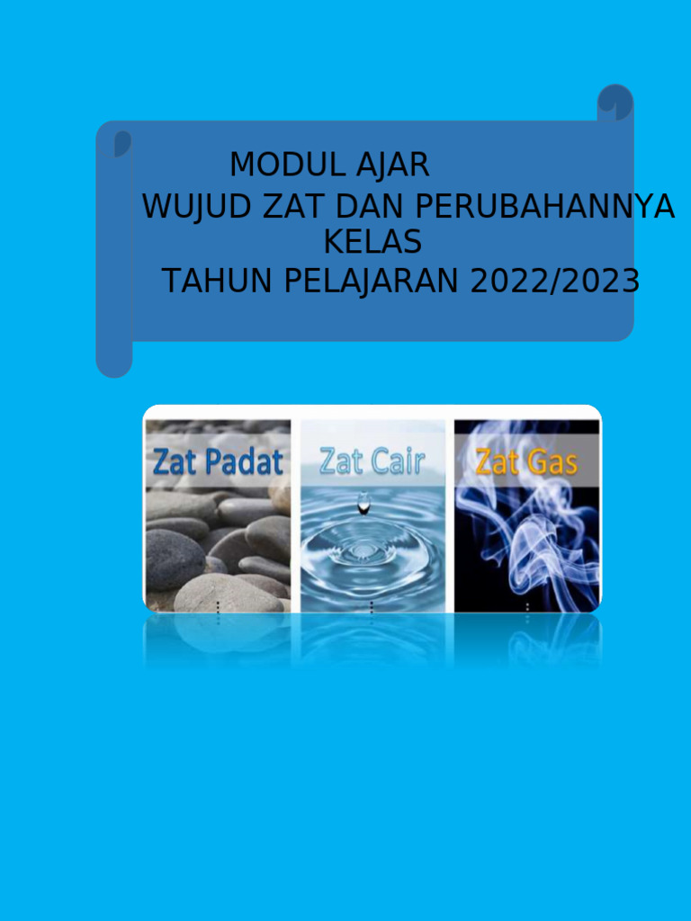 Modul Ajar Ipas TTG Wujud Benda | PDF