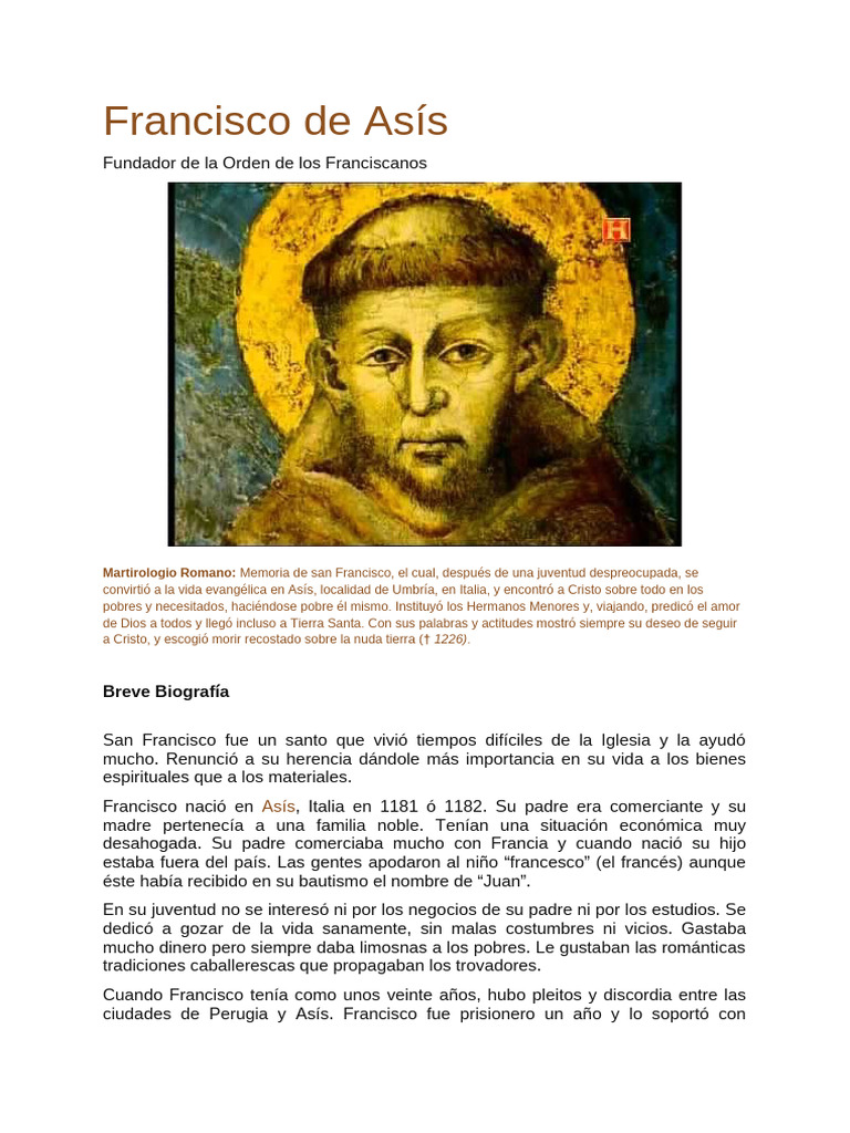 Francisco de Asís | PDF