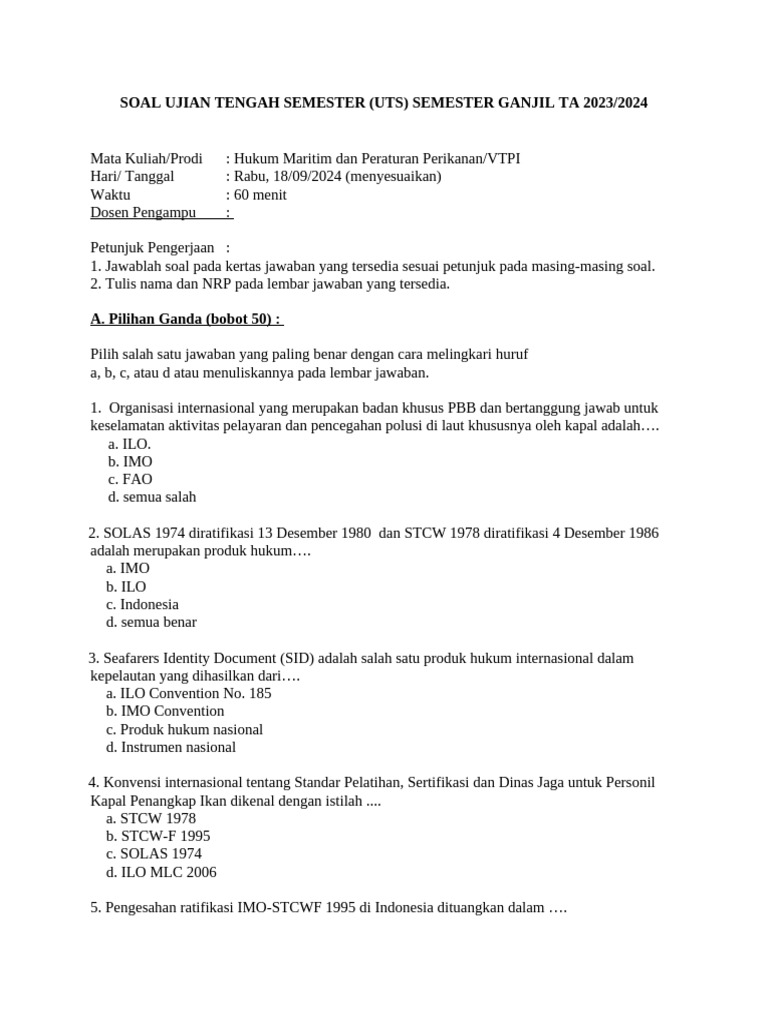 Soal Uts Hmpp Final-2024 | PDF