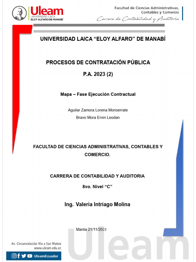 Mapa Conceptual - Fase Contractual | PDF