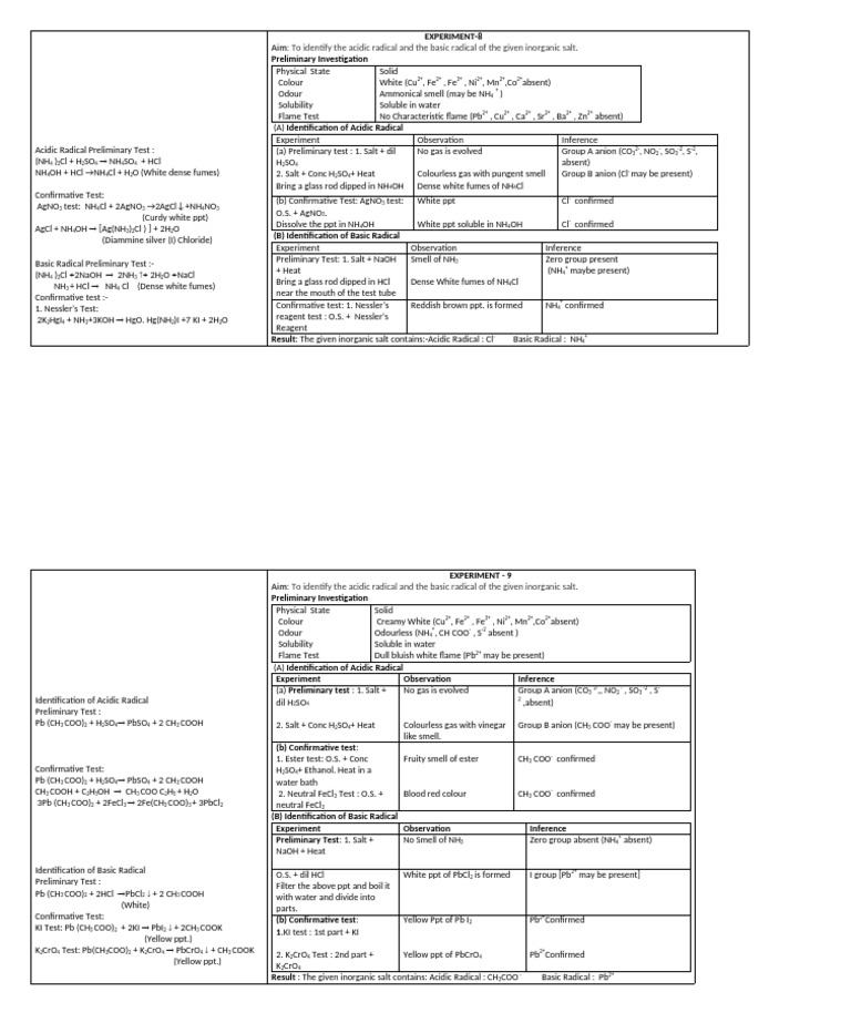 Experiment 8, 9 | PDF