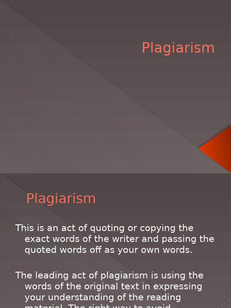 Plagiarism | PDF