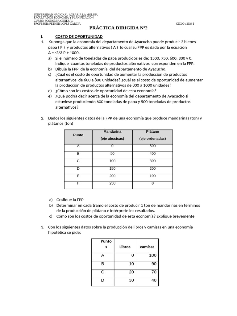 Practica Dirigida Nº2 | PDF