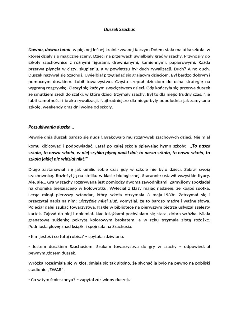 Duszek Szachuś | PDF