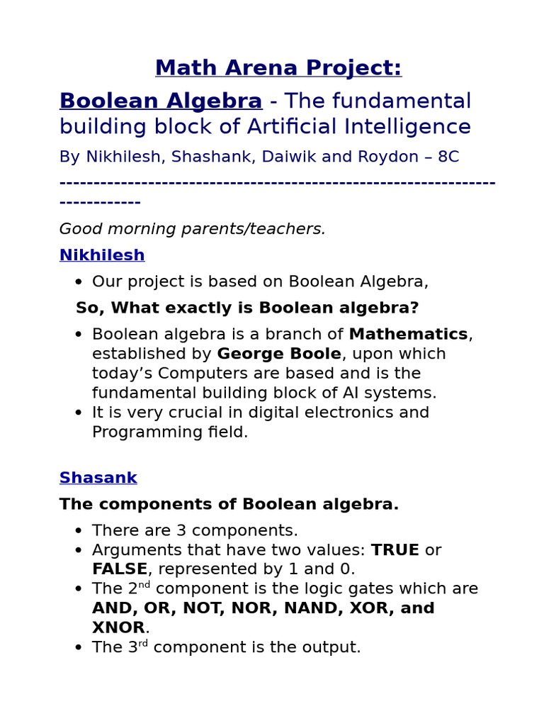 Project Presentation Speech Rev.01 | PDF