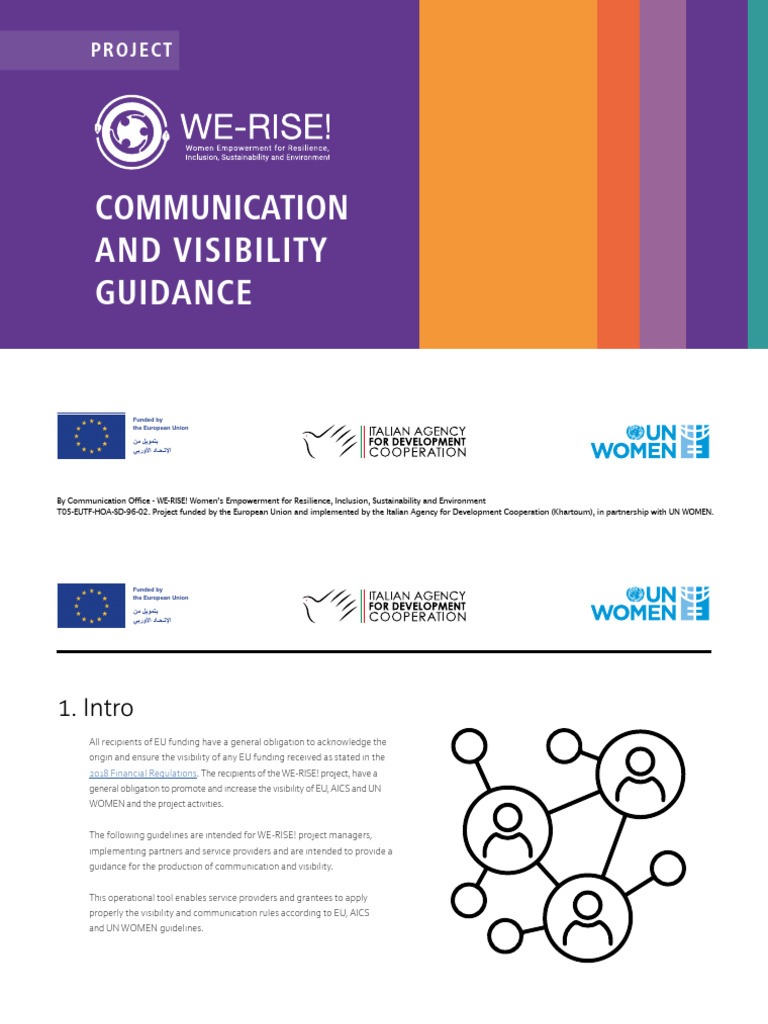 WeRISE Communication Visibility GUIDELINES 3-9-23 | PDF