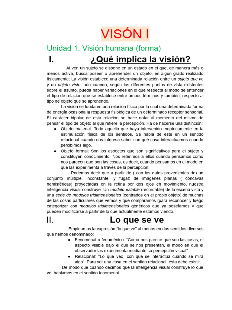 Visión 1 | PDF