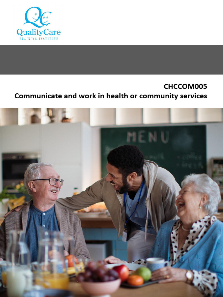 CHCCOM005 Communicate and Work in Health or Community Services | PDF ...