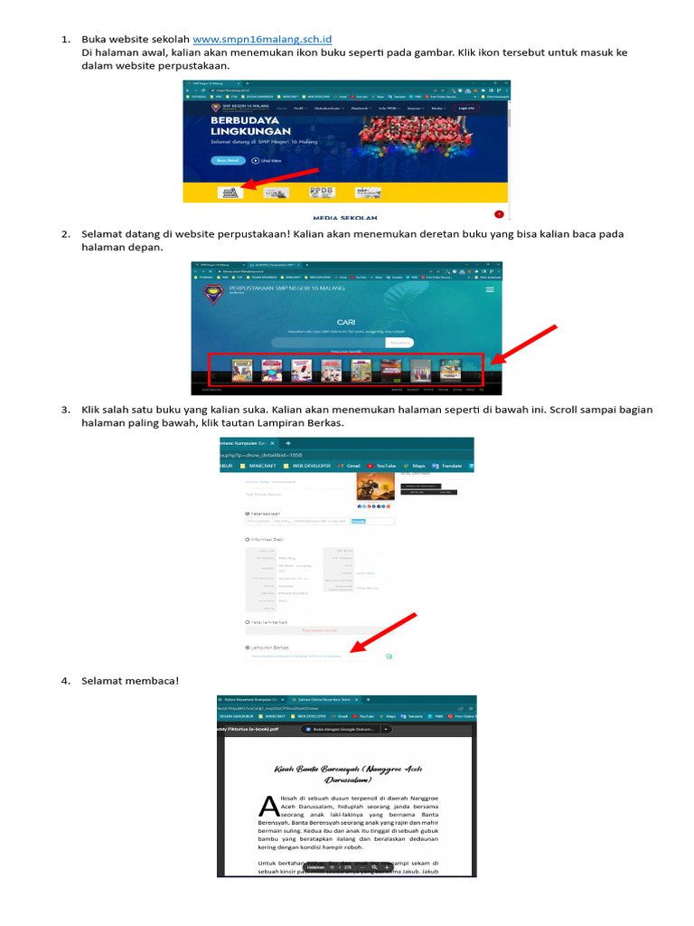 Panduan Baca Buku Perpus | PDF