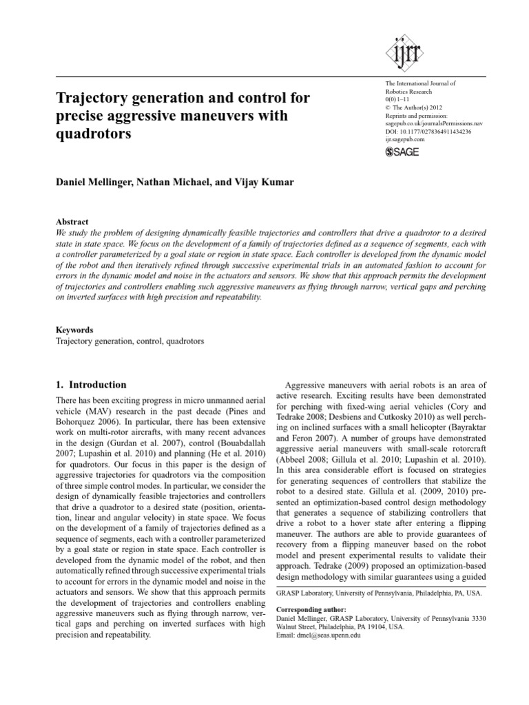 trajectory_generation_control_quadrotor | PDF