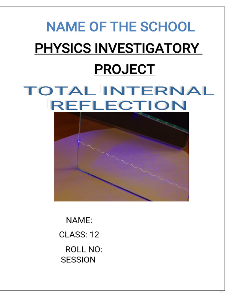 Total Internal Reflection | PDF