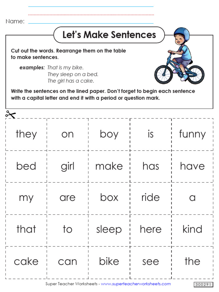Sentences Cards 3 | PDF
