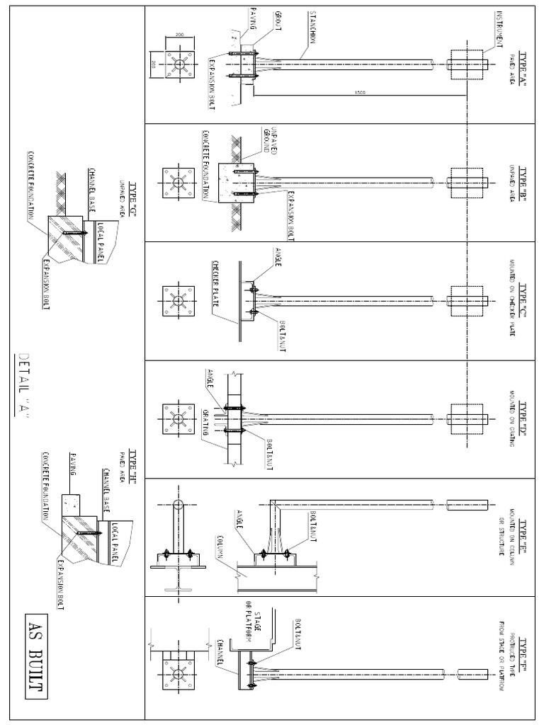 Stanchion Drawing | PDF