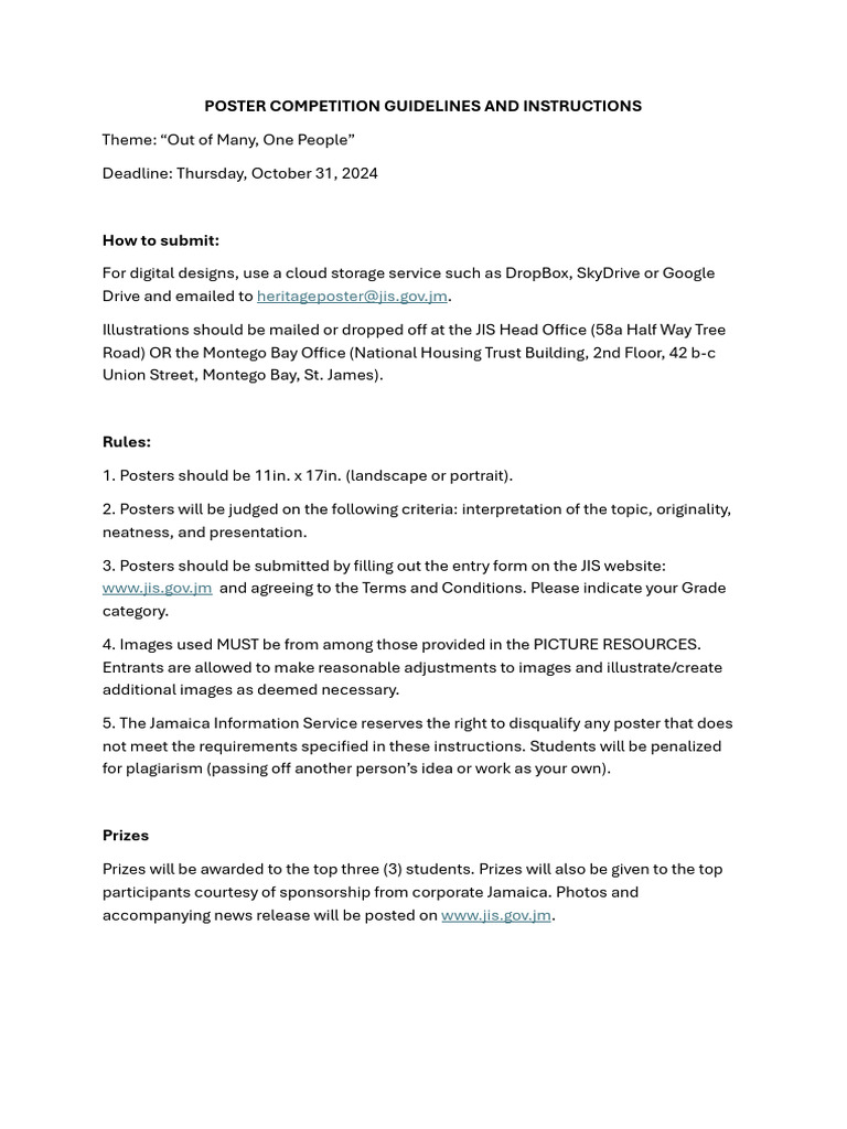 Poster Competition Guidelines | PDF