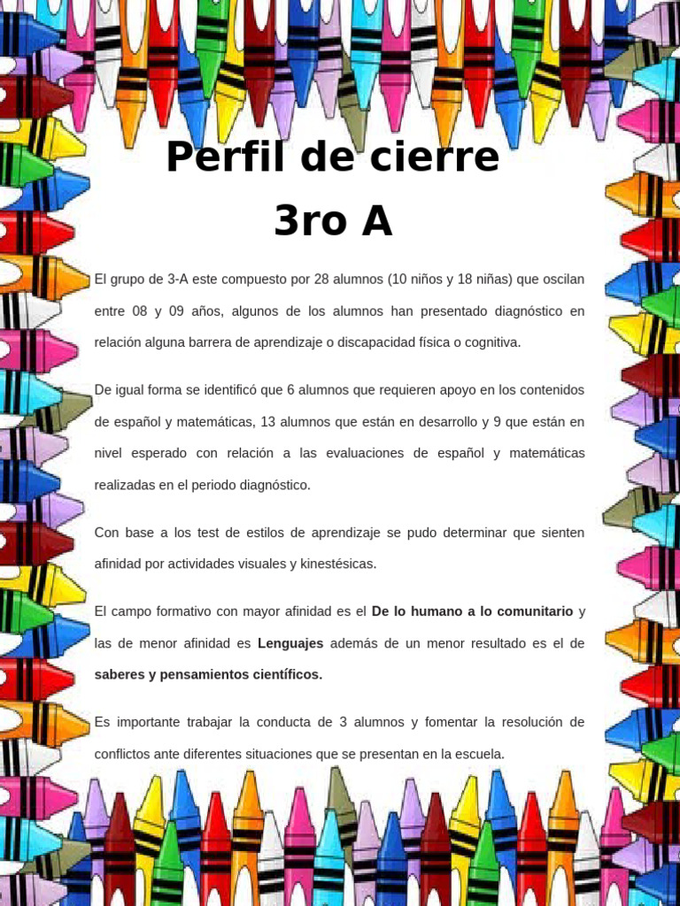 Perfil de Cierre | PDF