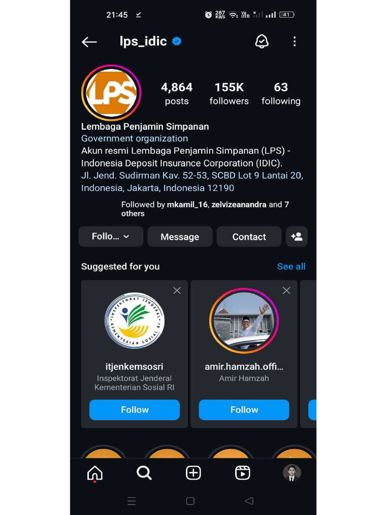 Bukti Follow Medsos Lps | PDF