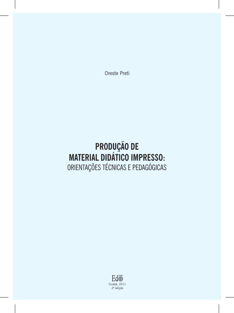 Producao de Material Didatico Impresso.p | PDF