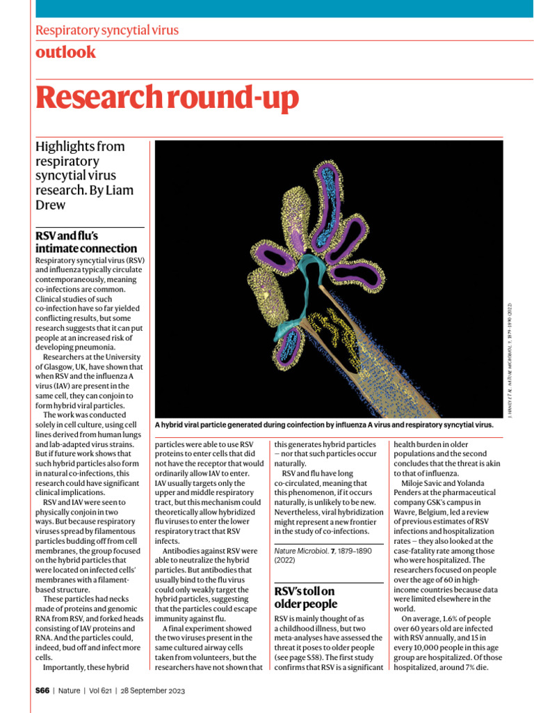 Highlights From Respiratory Syncytial Virus Research. by Liam Drew | PDF