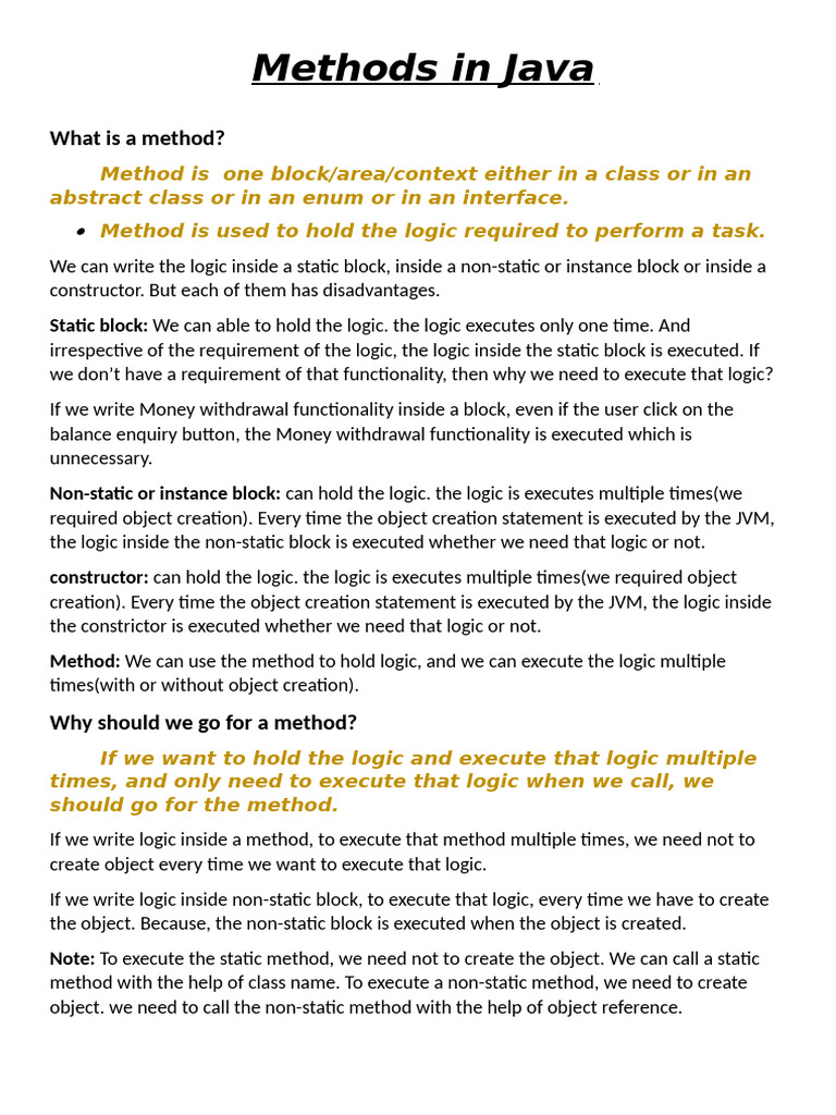 Methods_in_Java | PDF