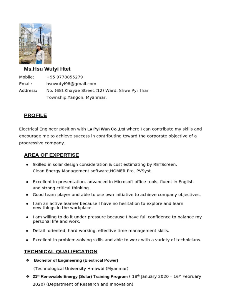 Htet" CV Updated | PDF