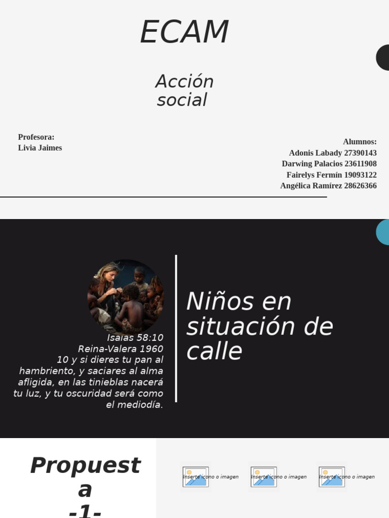 ECAM Presentacion Accion Social | PDF