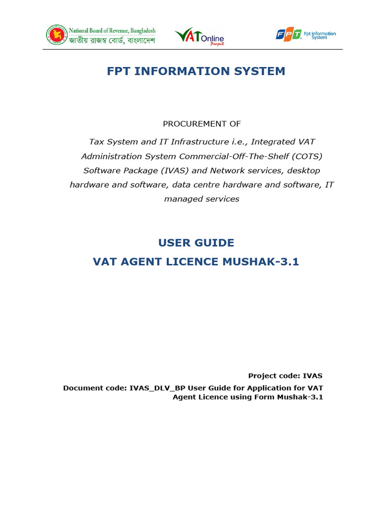 VAT Agent Licence Application Guide | PDF | Value Added Tax | Business