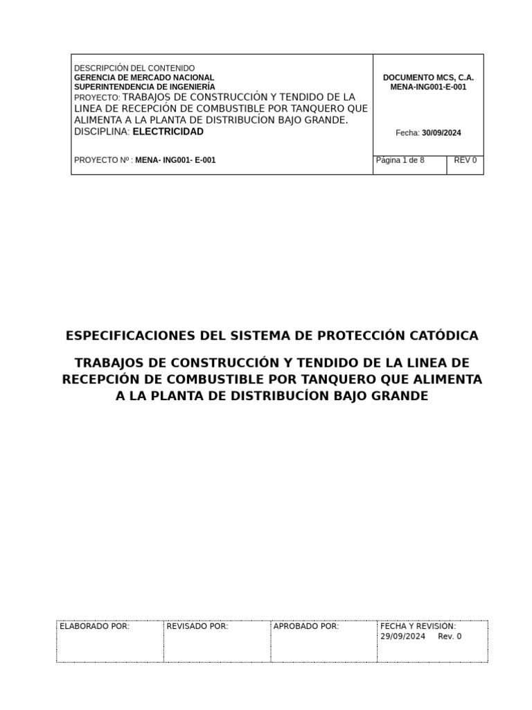 Informe Proteccion Catodica 2 | PDF