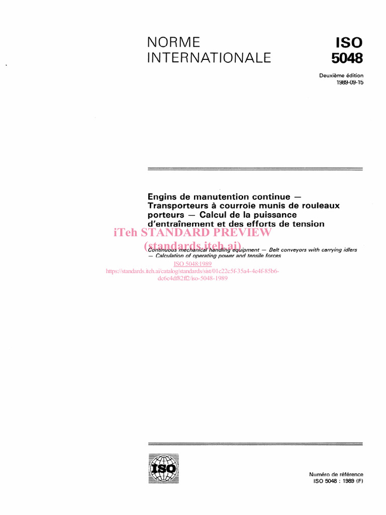 Iso 5048 1989 | PDF