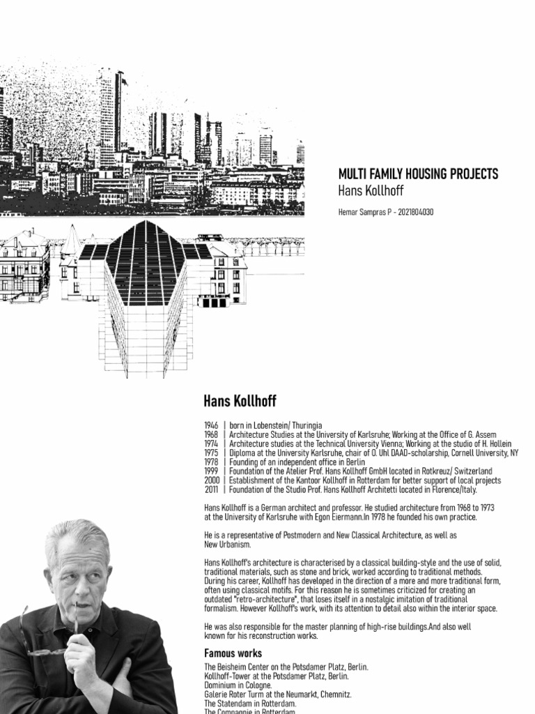Hans Kollhoff - Presentation | PDF