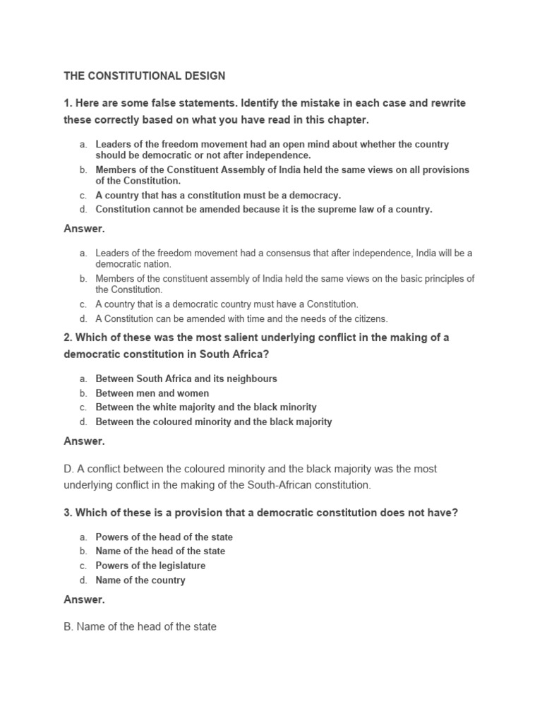 Pol. Science Chap2 Class 9 | PDF