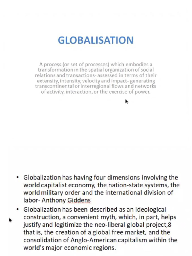 GLOBALIZATION | PDF