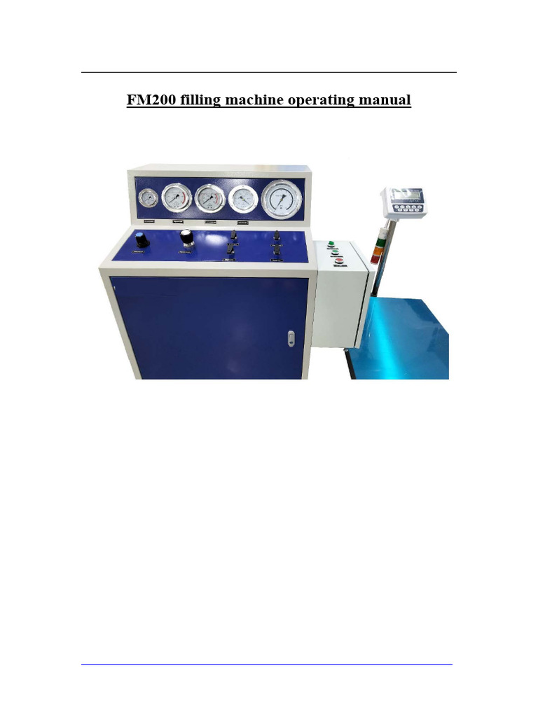 DGS-FM-5A Automatic Model FM200 Filling Machine-Operating Manual-Update ...