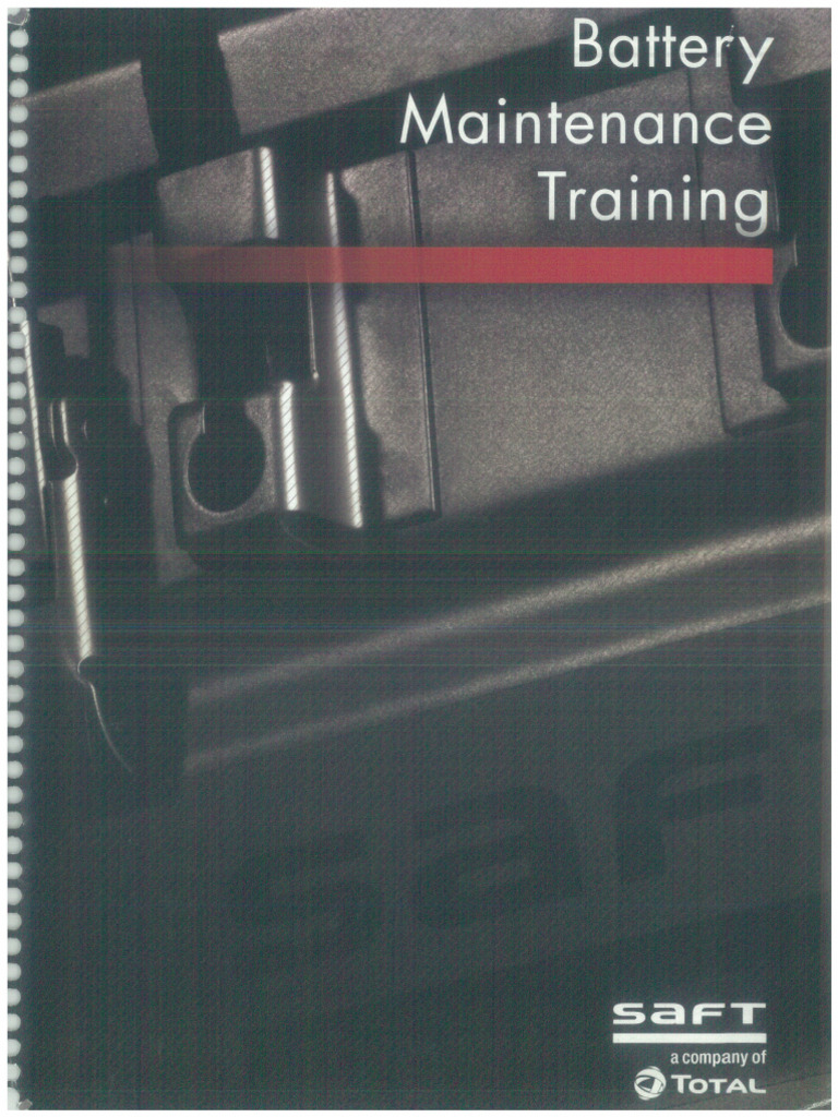 Saf Battery Maintenance Training | PDF