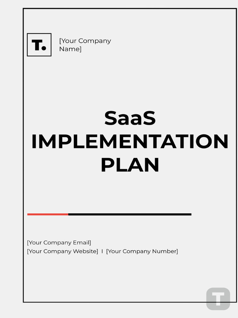 SaaS Implementation Plan Template - Edit Online & Download Example - Template - Net-1 | PDF