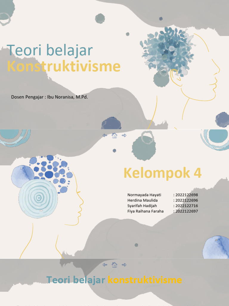 Teori Belajar Konstruktivisme | PDF