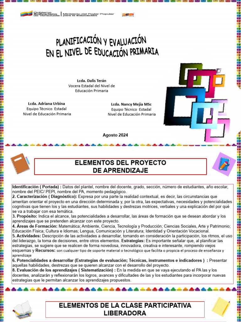 Planificaión Y Evaluación Nivel Primaria Pdf