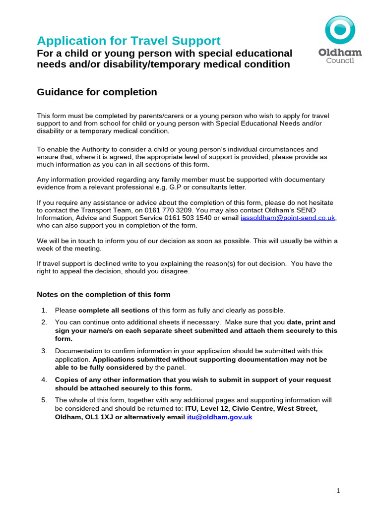 14 Transport Triage Form | PDF