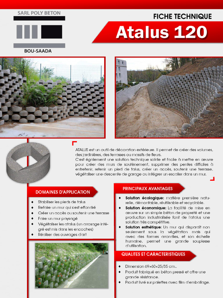 Fiche technique Atalus 120 | PDF