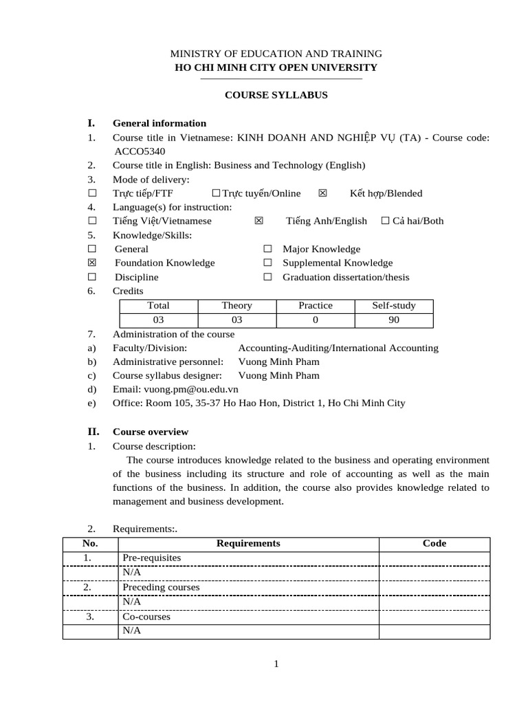 2.CLC-Kinh Doanh Va Nghiep Vu (TA) - ACCO5340-KT (Eng) | PDF