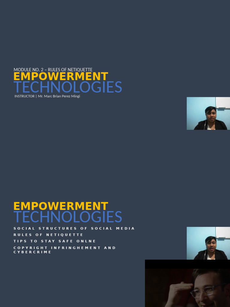 EmTech - Module 2 - Rules of Netiquette - Part 1 | PDF