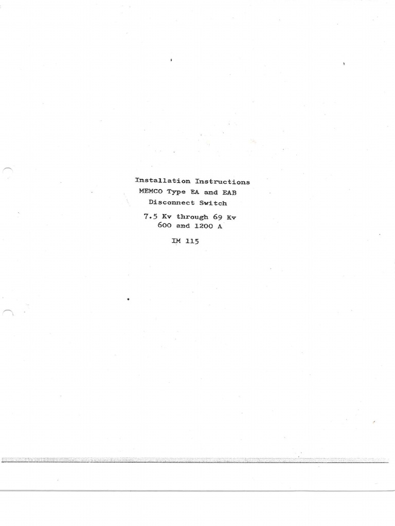 Installation Instructions - Type EA y EAB | PDF