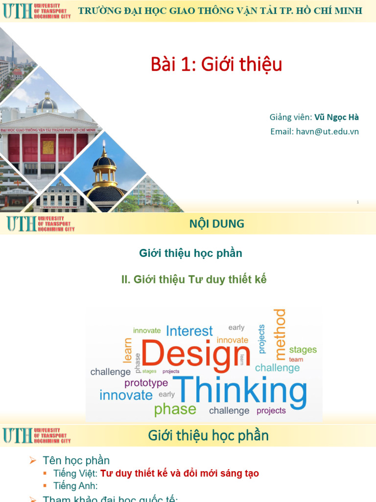 1-PDF Bai Giang - Gioi Thieu Tu Duy Thiet Ke (08.7.2024) | PDF