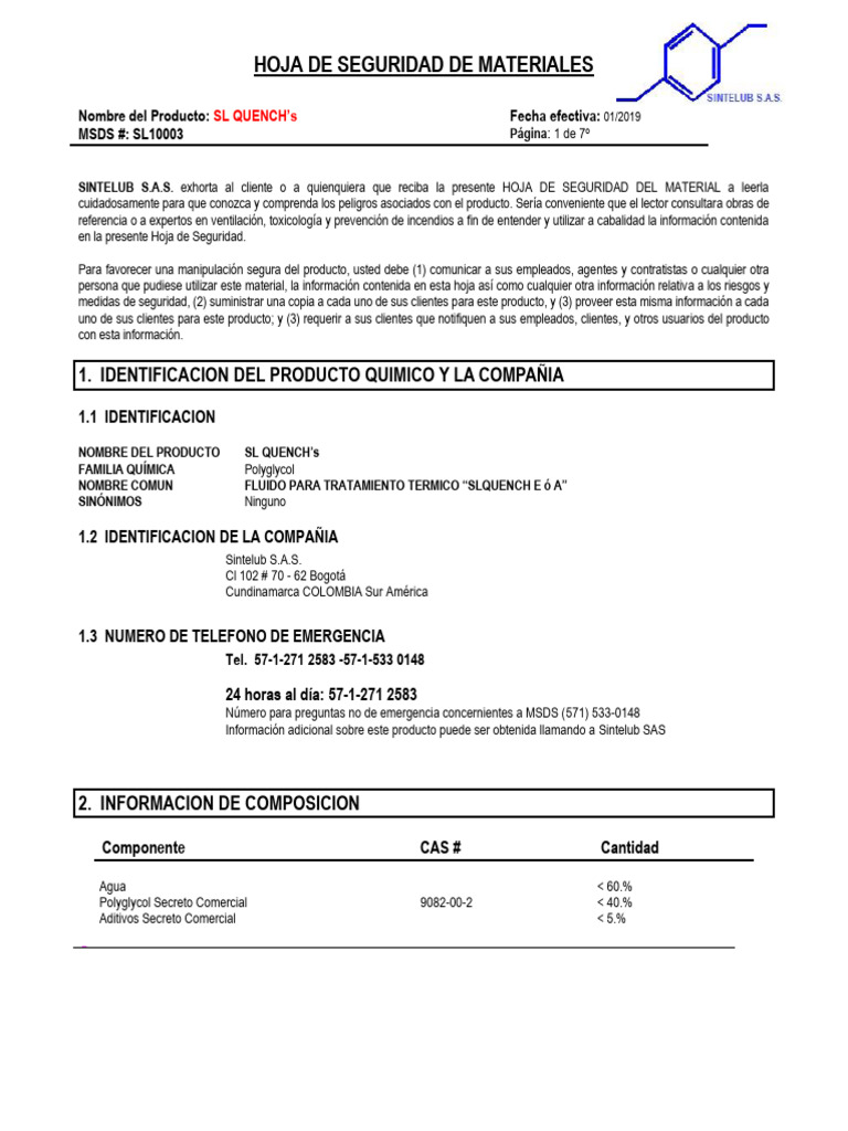 SL QUENCH Rev3 | PDF