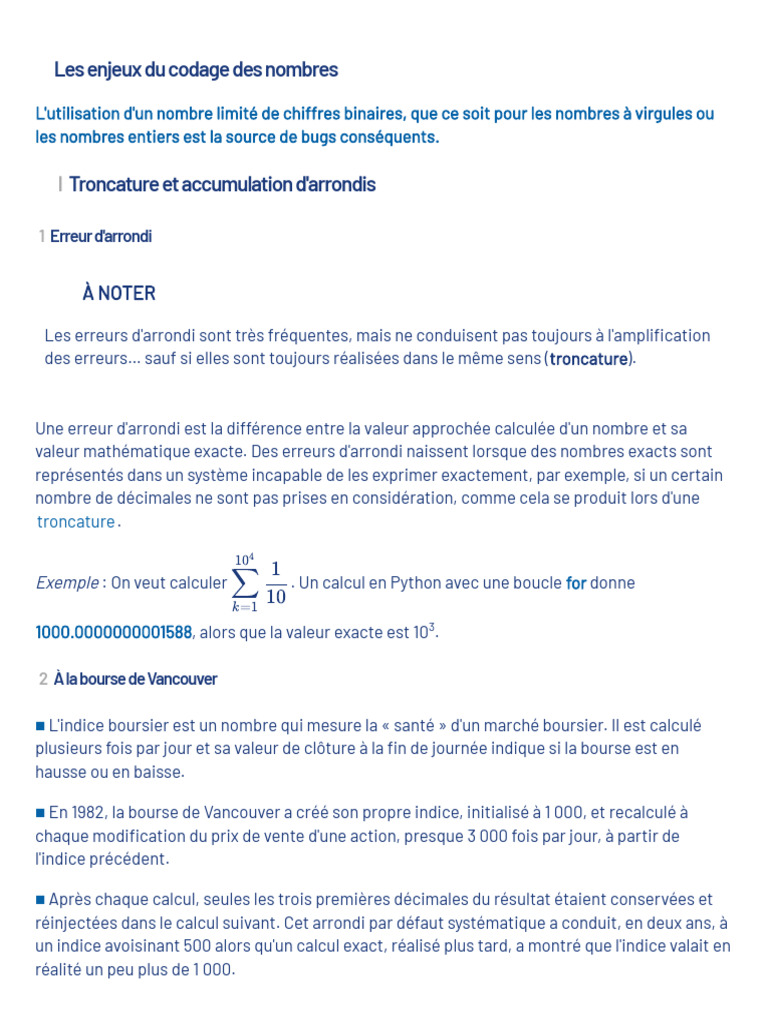 Les Enjeux Du Codage Des Nombres | PDF