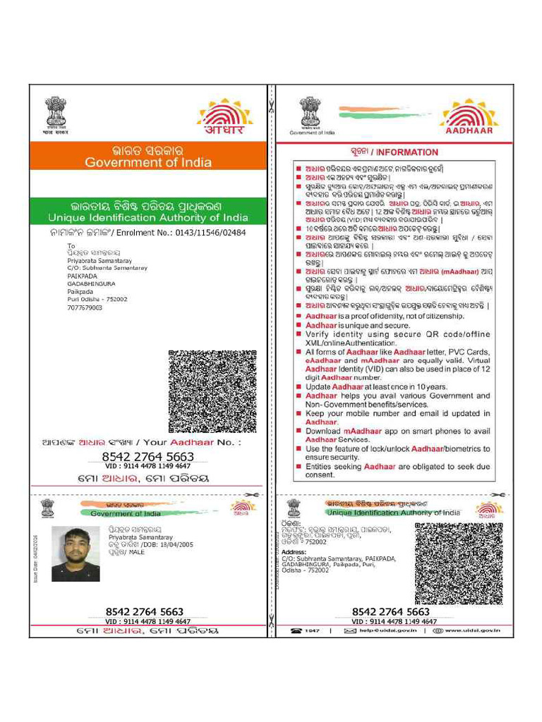 Aadhaar | PDF
