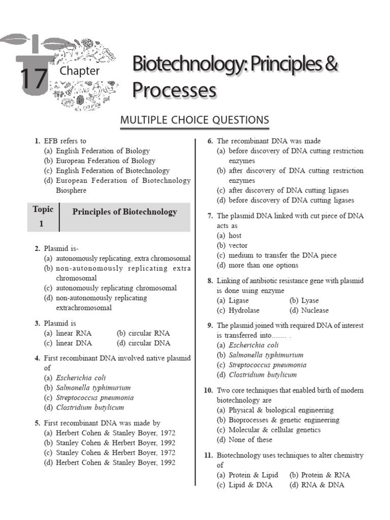 17.-Biotechnology-principles-and-process | PDF