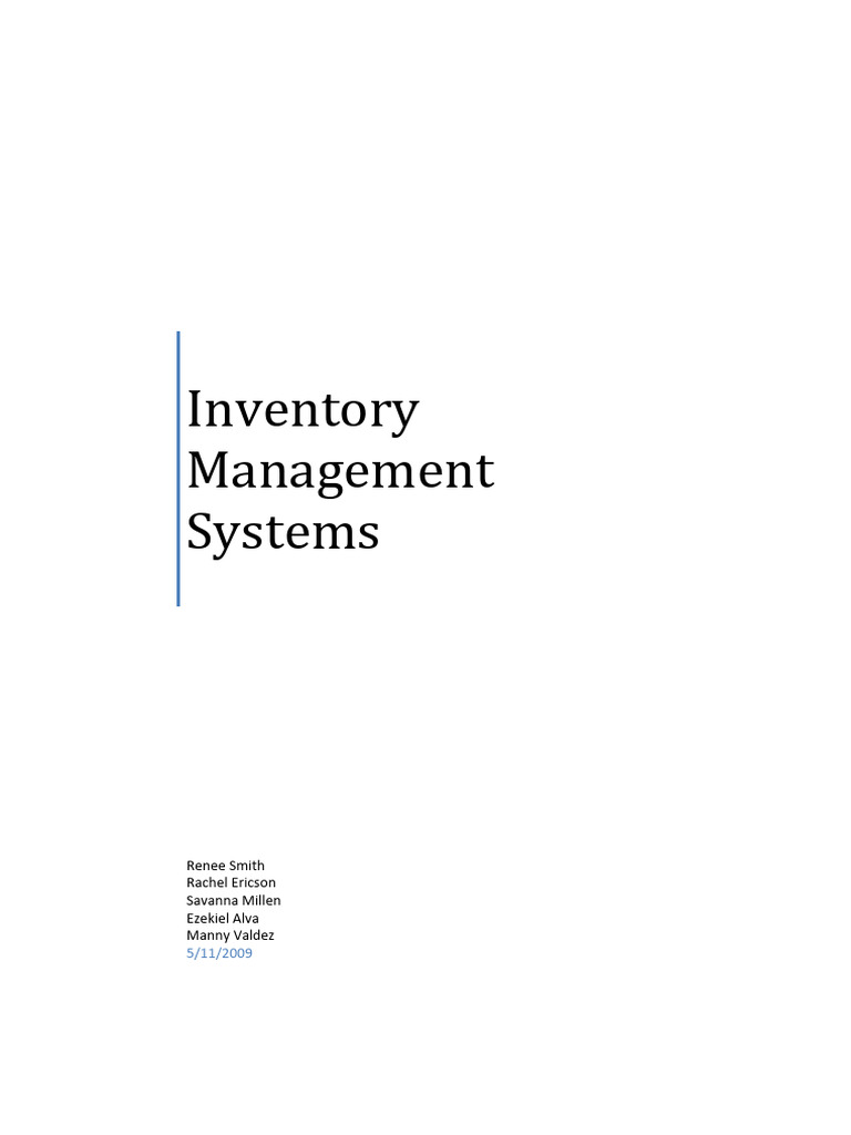 Inventory_Management_Systems | PDF